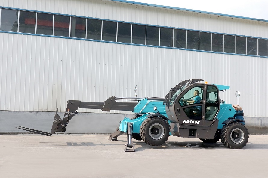 Agricultural Telehandler HQ1035 with CE,telescopic forklift with Euro 5 or EPA 4 Engine