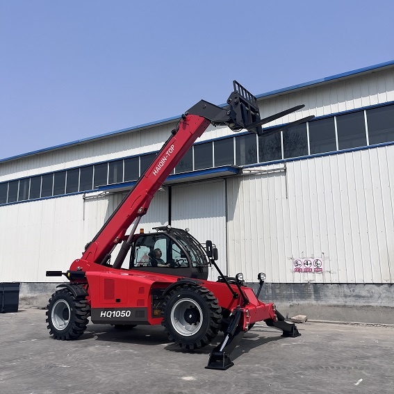 Telescopic boom handler HQ1050 with 10m lift height, 5000kg lift weight