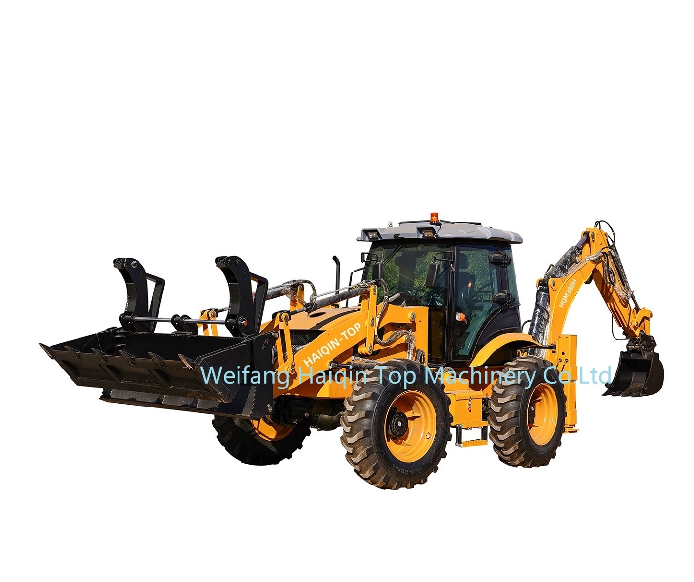 Backhoe Loader HQM388H With 4 wheel steering , jcb backhoe loader 3cx ...